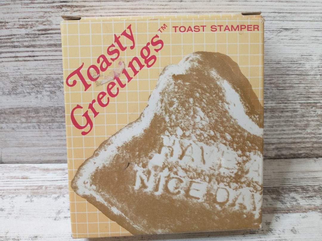 Vintage Toasty Greetings Toast Stamper Vintage Plastic Toast Stamper ...
