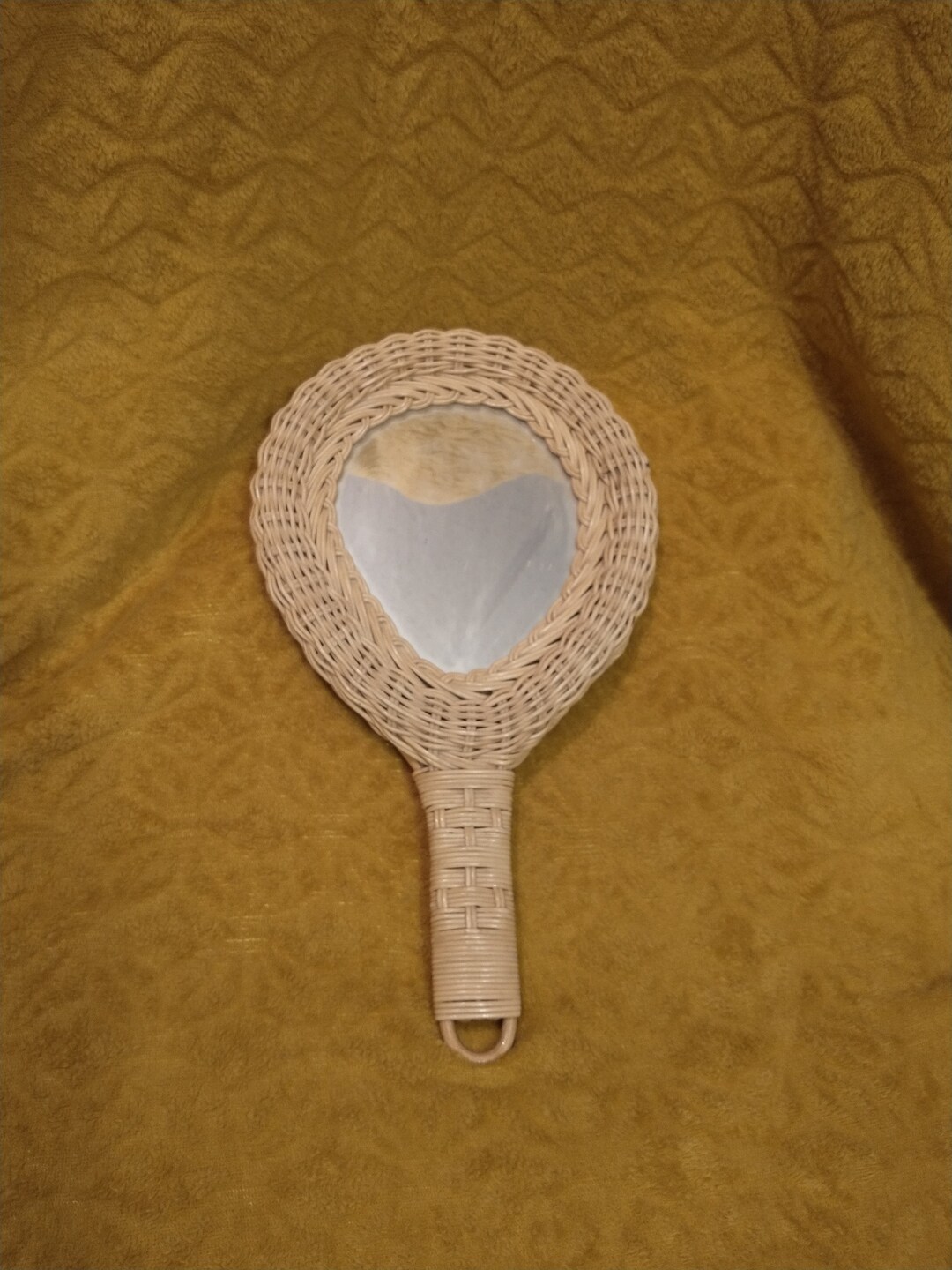 Beautiful Hand Mirror Vintage Hand Mirror for Vanity Boho Wicker Hand ...