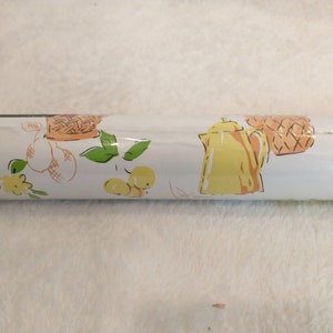 1970s Shelf Paper With Bright Orange & Yellow Kitchen Motif | Vintage ...