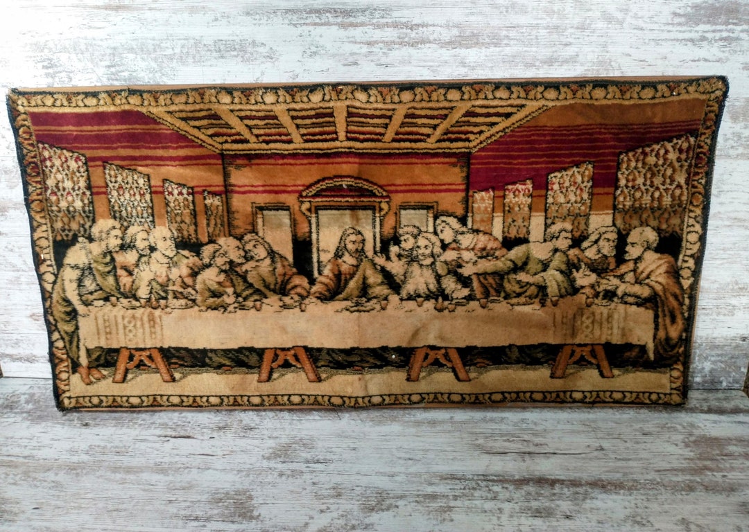 Last Supper Tapestry (unframed-will Arrive Rolled/folded) | Antique ...