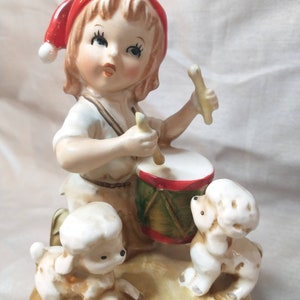 Lefton Style Christmas Music Box Marked Japan Vintage Christmas Music ...