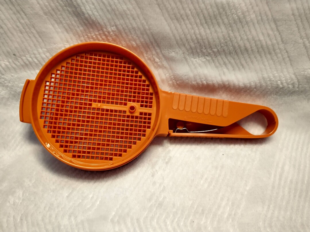 Vintage Tupperware Hand Sifter: Groovy 70s Orange Flour Sifter - Etsy