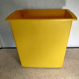 Mid Century Yellow Chicken/rooster Bathroom Trash Can | Mid Mod Waste ...