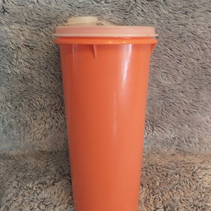 Orange Tupperware Container With Pouring Lid | Vintage Tupperware ...