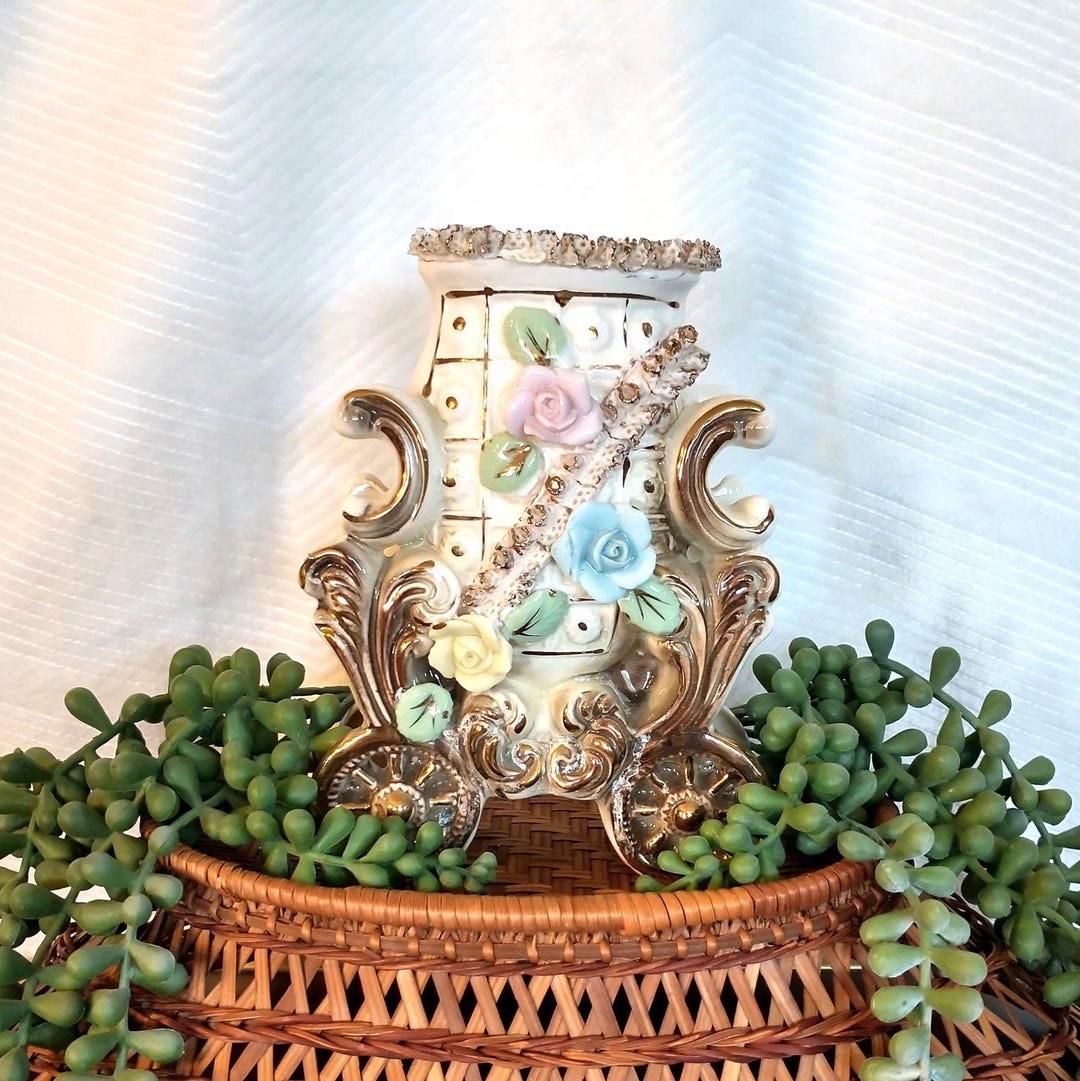 Vintage Spaghetti Vase: Victorian Regencycore Decor, Fairyland Imports ...
