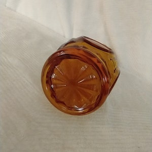 1970s Wheaton Glass Bullseye 9" Vase | Amber Glass 9" Wheaton Vase ...