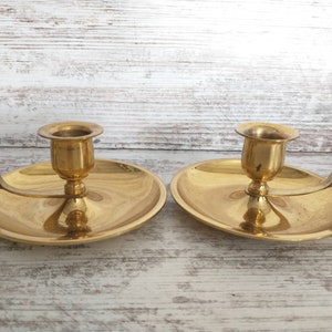 Vintage Holt Howard Brass Candle Holders - Taper Candlestick Pair - Etsy