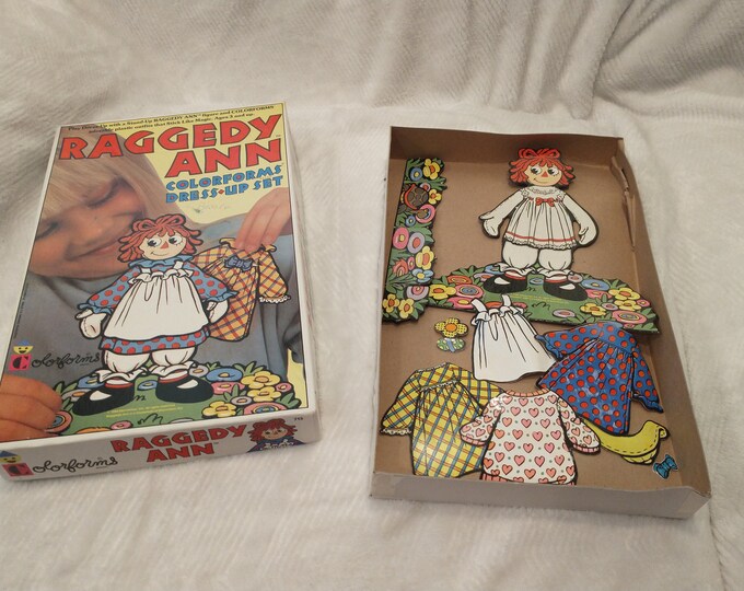 Vintage Raggedy Ann Colorforms | Raggedy Ann Colorform/paper Dolls W ...
