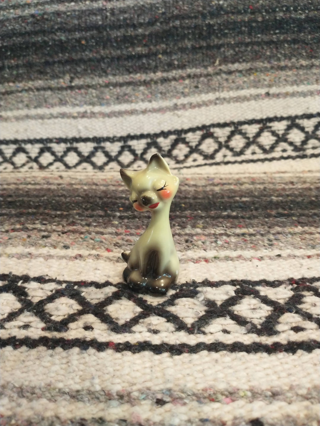 Anthropomorphic Long Necked Cat Figurine 1960s Small Cat - Etsy