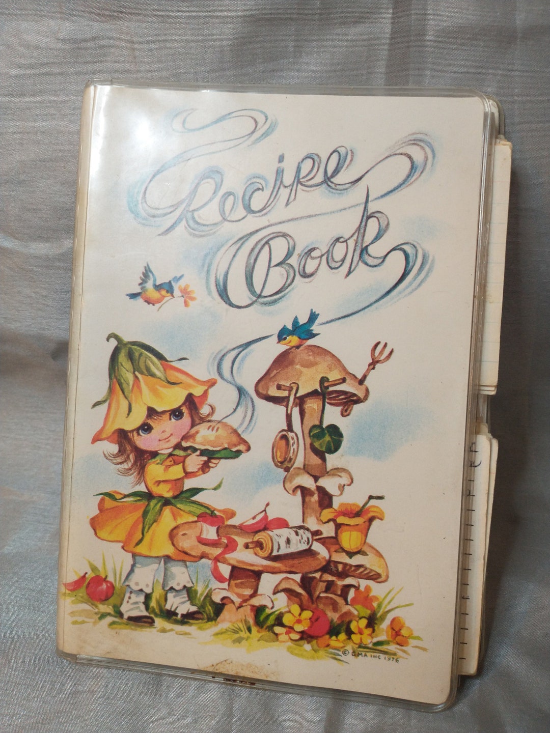 Precious 70s Recipe Card File/book Vintage Recipe Book W/ Handwritten ...