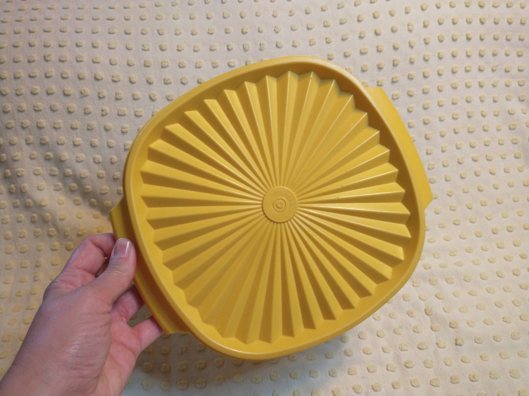 Yellow Colored Tupperware Set Vintage Set lid and Bowl Groovy Yellow ...