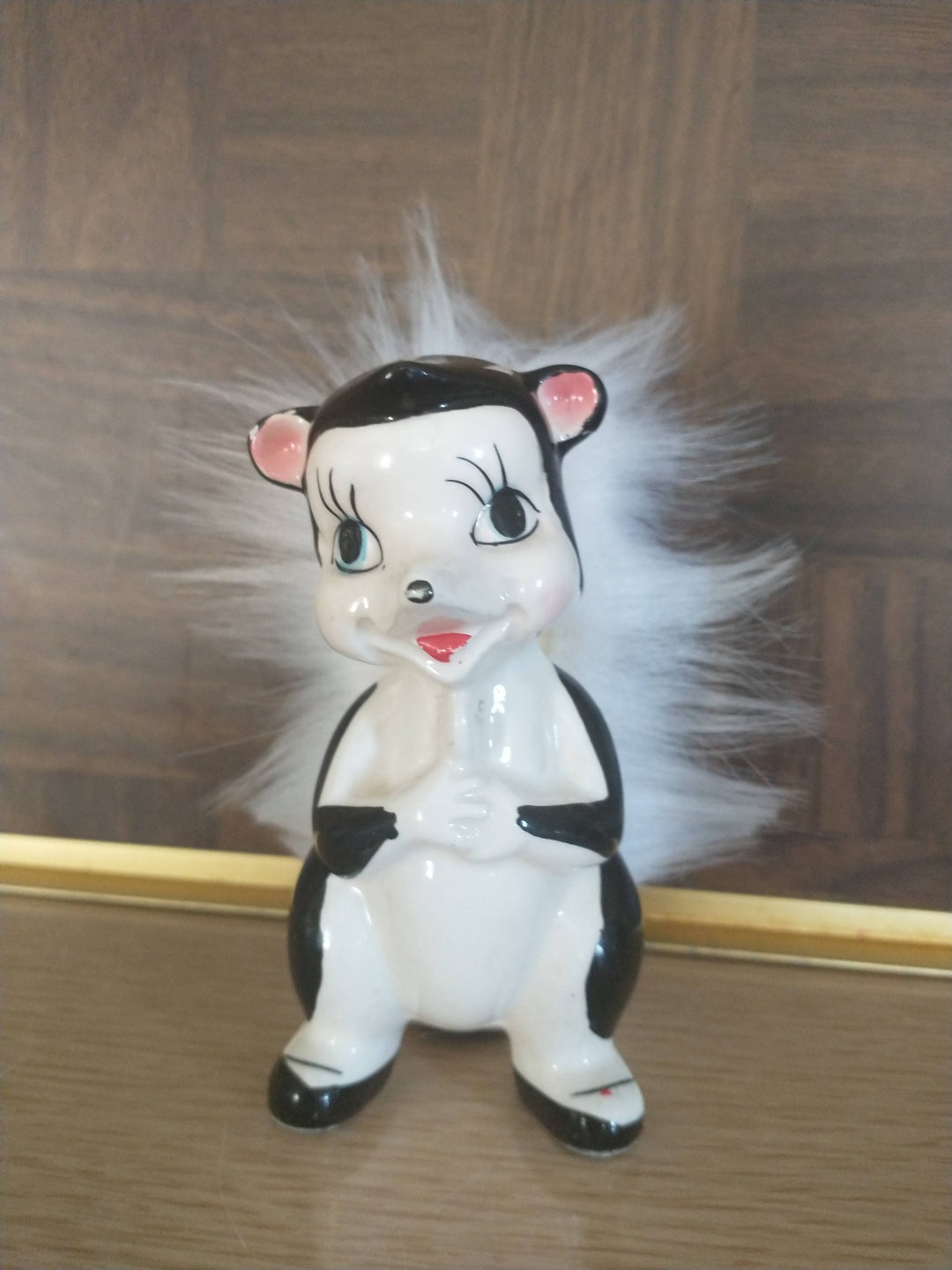 Vintage Japan Ceramic Skunk Figurine | Vintage Anthropomorphic Skunk ...