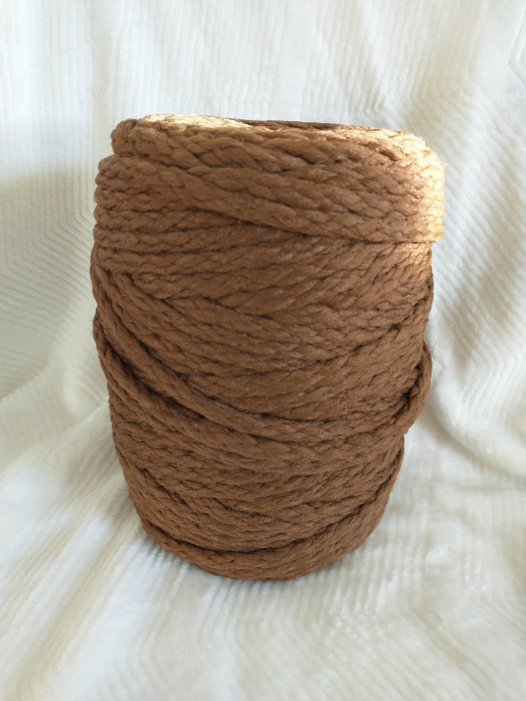 Vintage Brown Macrame Cord Roll: 60s Project Rope - Etsy