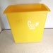 Mid Century Yellow Chicken/rooster Bathroom Trash Can Mid Mod Waste ...