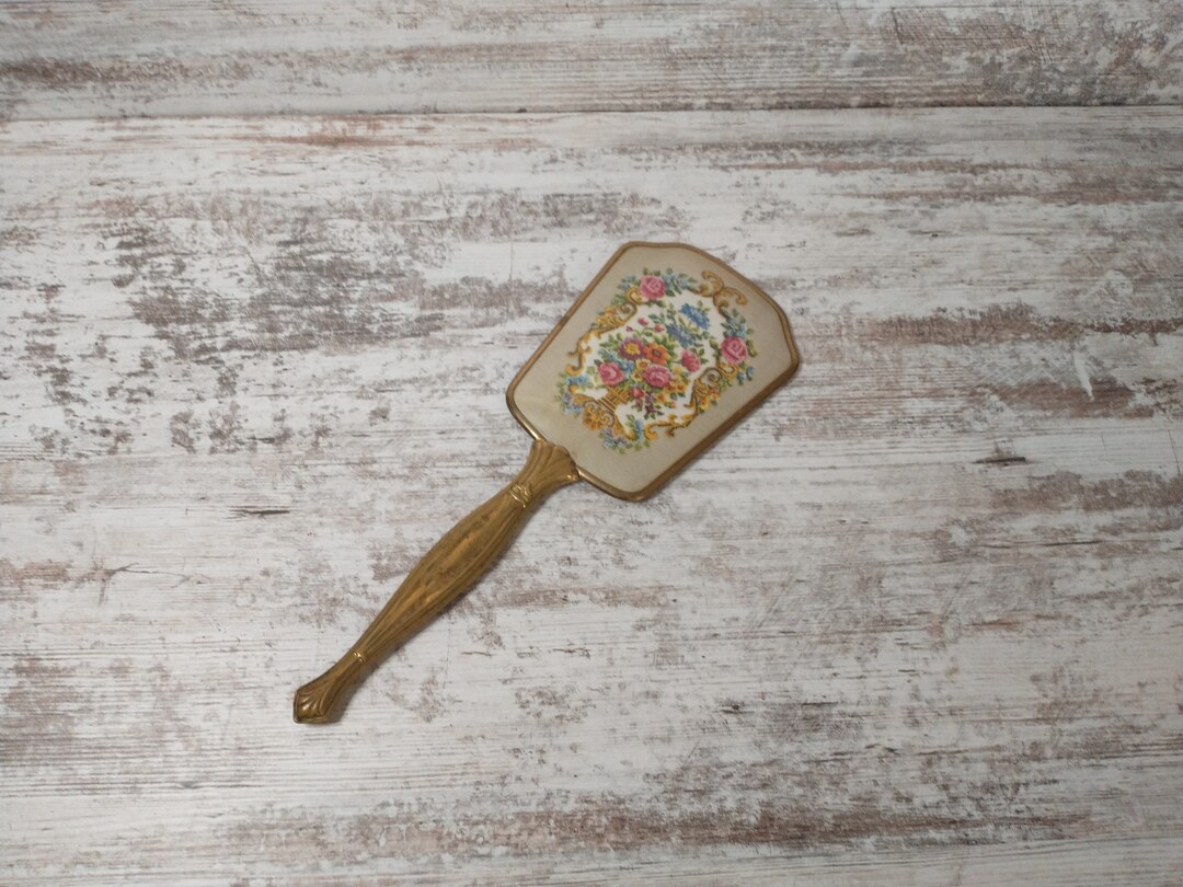 Beautiful Floral Hand Mirror Vintage Hand Mirror for Vanity Victorian ...