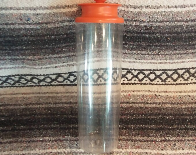 Vintage Orange Tupperware Spaghetti Storage Container With Lid ...