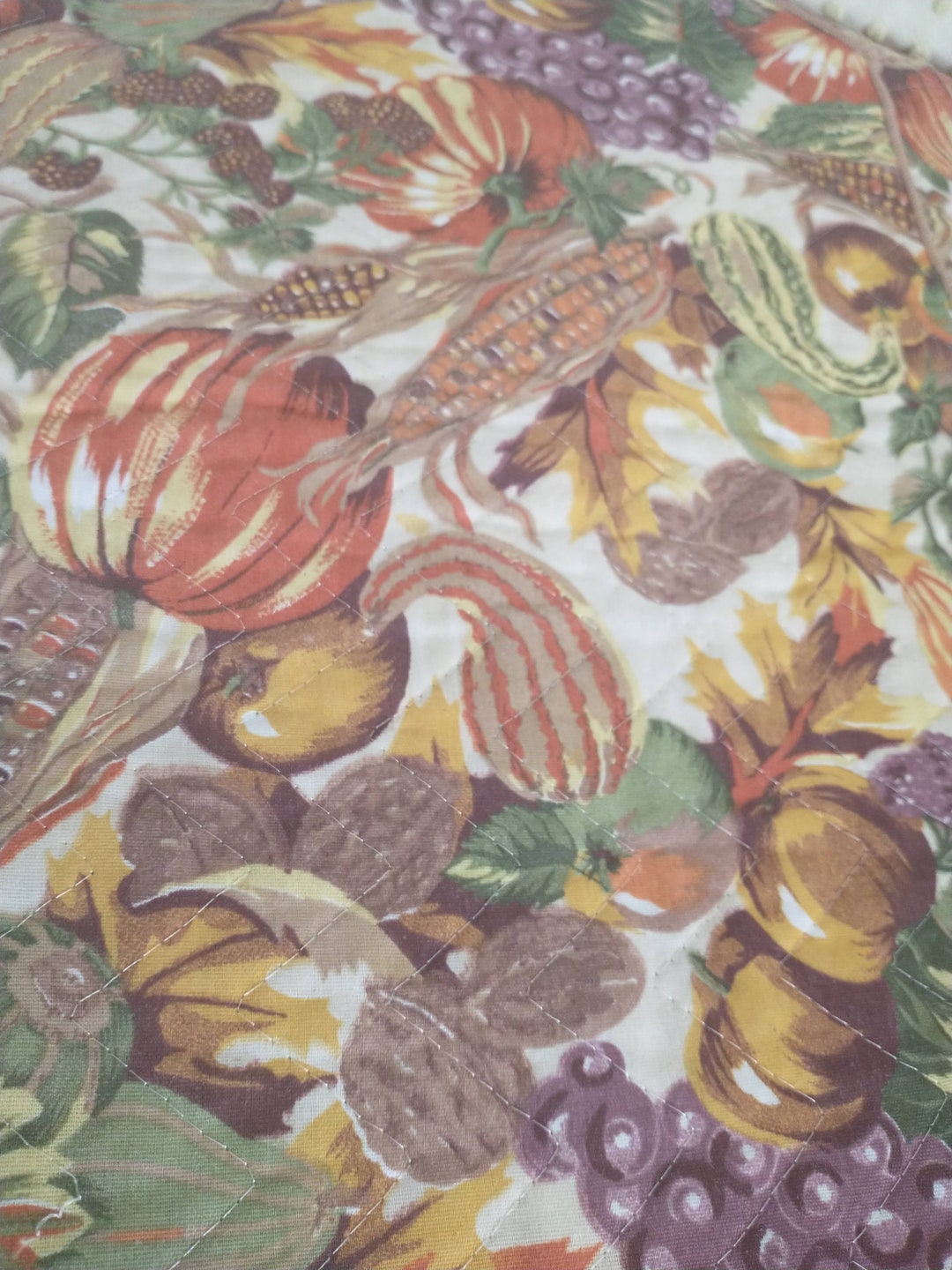 Vintage 80s Fall Placemat Set | Vintage 80s Fall Table Settings ...