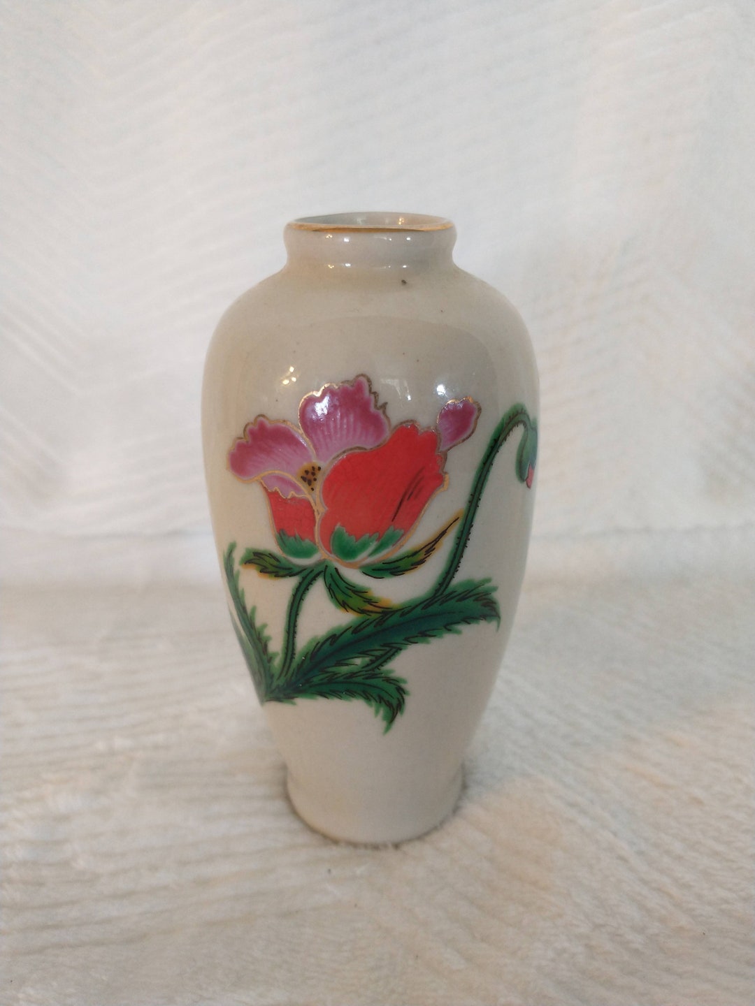 Homco Miniature Hand Painted Floral Vase | Mini Bud Vase by Homco ...