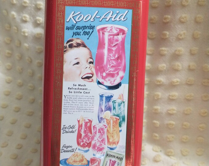 Vintage Kool Aid Tin | Vintage Farmhouse Decor Kool-aid Tin | Vtg Kool ...