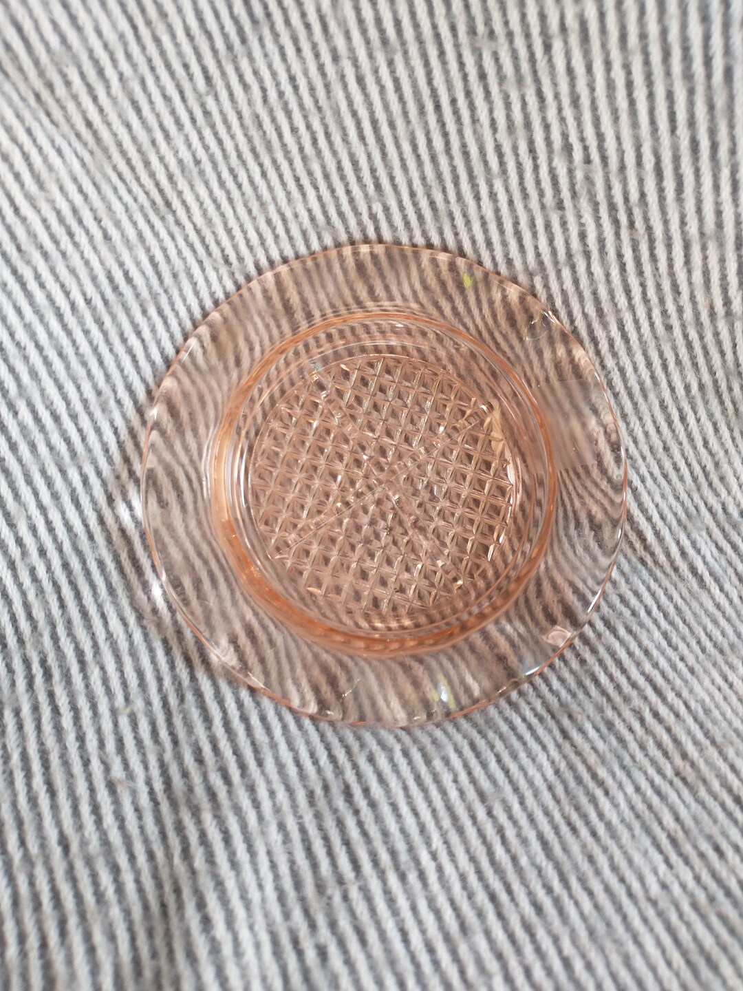 Indiana Glass Pink Dish | Vintage Scalloped Edge Pink Indiana Glass ...