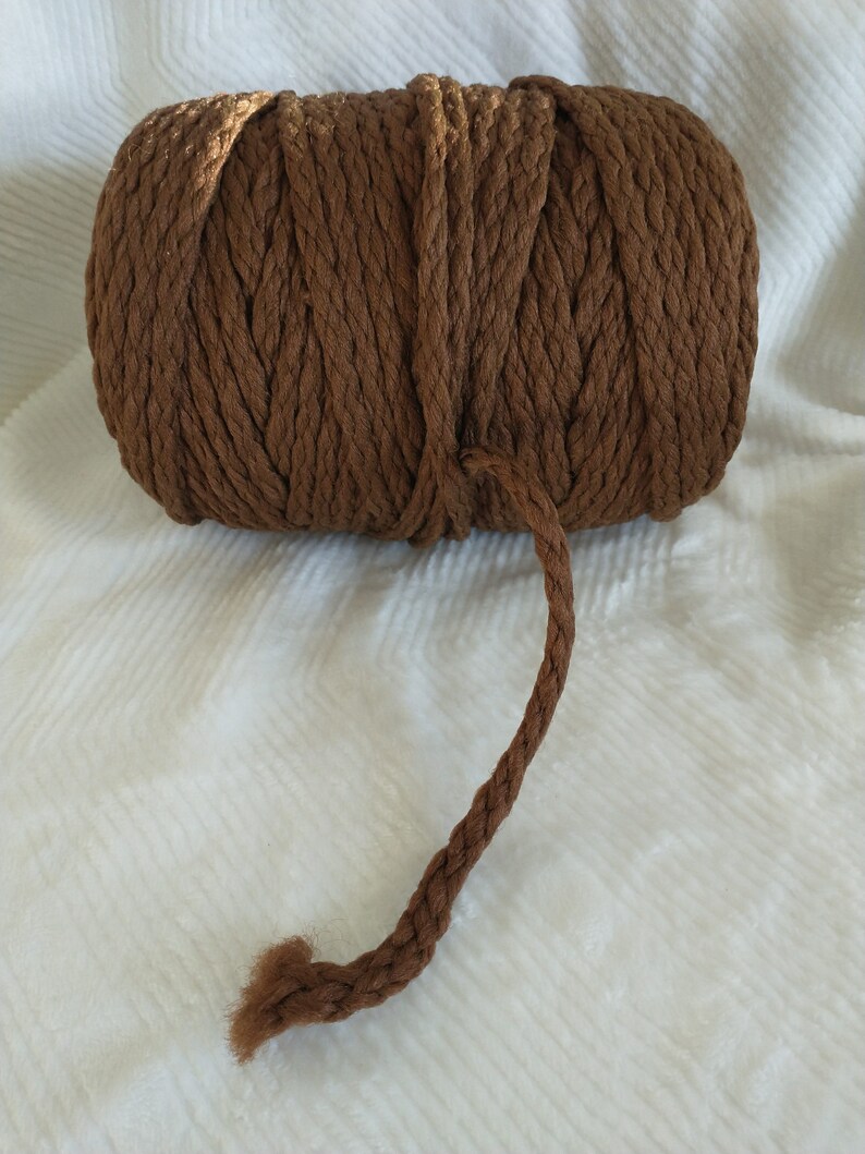 Vintage Brown Macrame Cord Roll: 60s Project Rope - Etsy