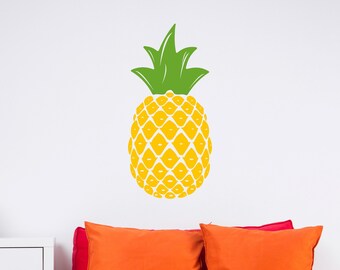 Pineapple Wall Decal | Etsy