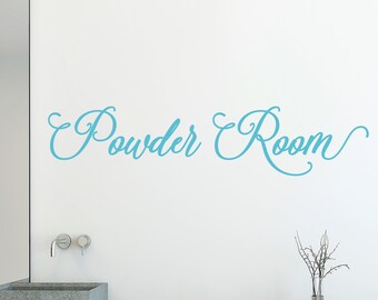 Powder Room Wall Decal - Etsy