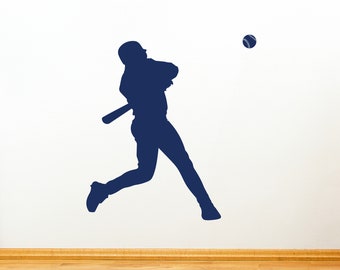 Baseball Batter and Catcher Vinyl Wall Decal or Car Sticker ...