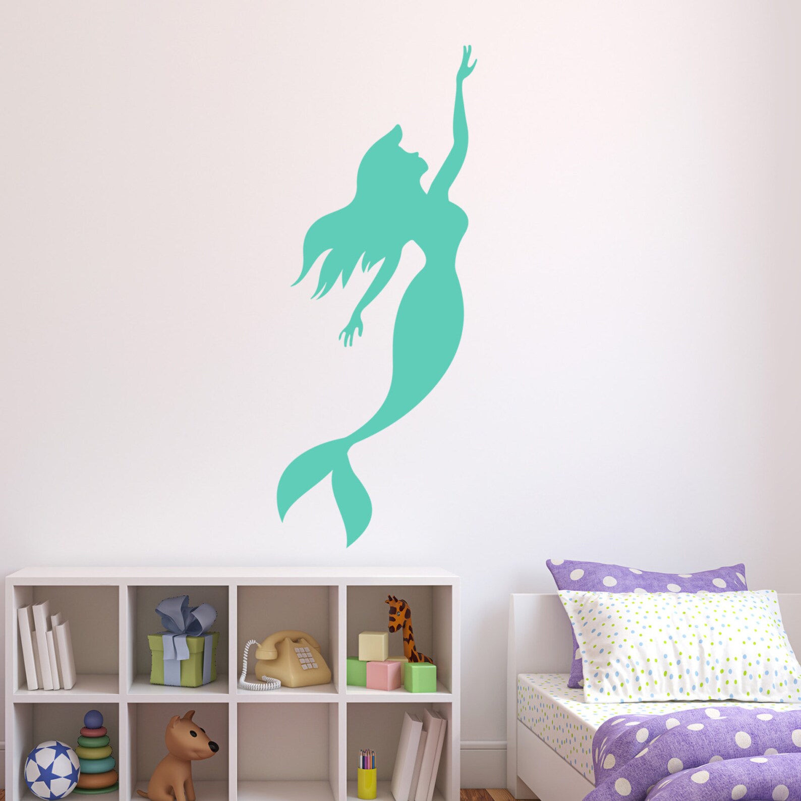 Mermaid Vinyl Wall Decal - Etsy