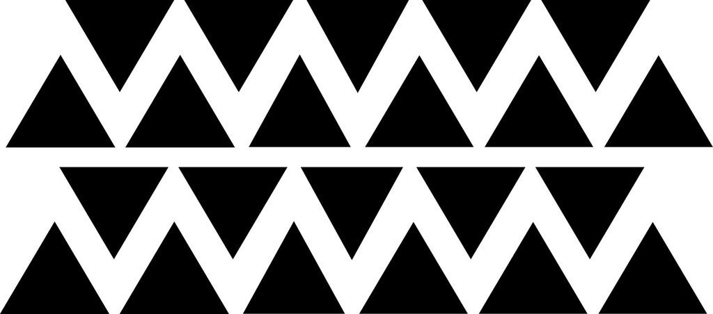 Triangles Vinyl Stickers | Etsy