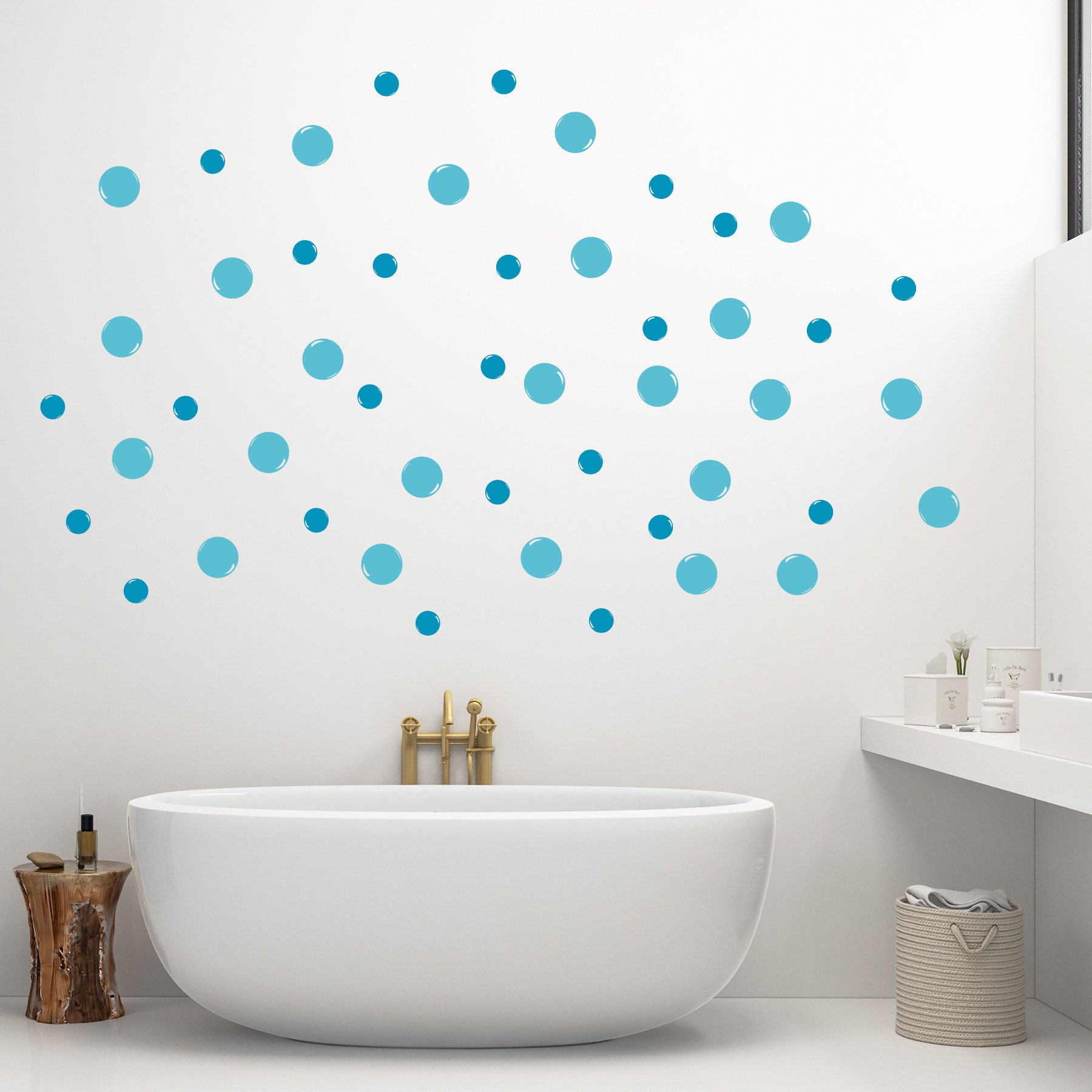 Bubbles Vinyl Wall Sticker | Etsy