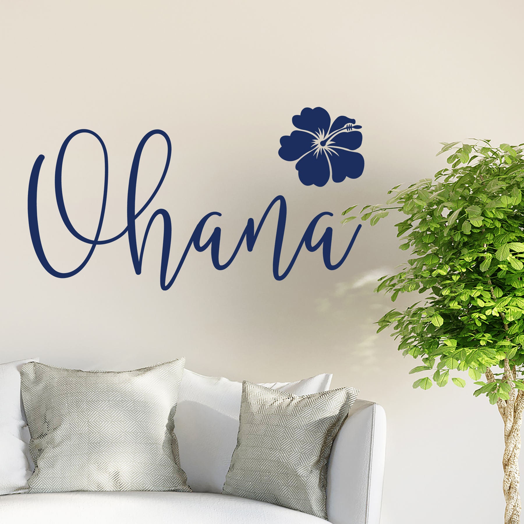 Ohana Vinyl Wall Decal - Etsy