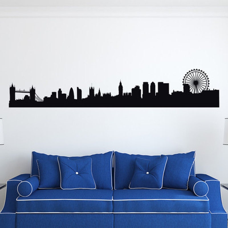 Cityscape Wall Decal - Etsy