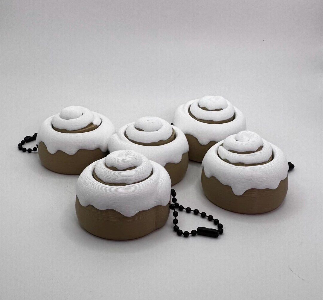 Cinnamon Roll 3D Printed Clicker! Silent or Clicky Options - Etsy