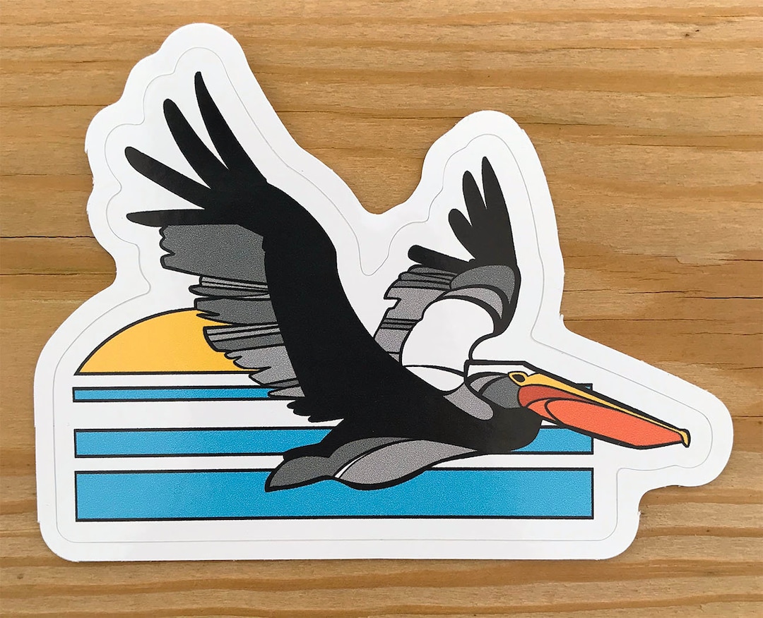 Pelican Sticker, **free Shipping**, Die Cut Stickers, Beach Life, Ocean ...