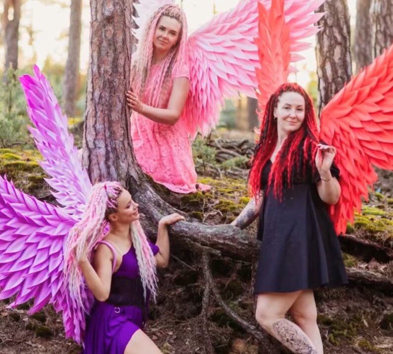 Angel Wings Costume Fantasy Wings Costume Angel Fairy Etsy