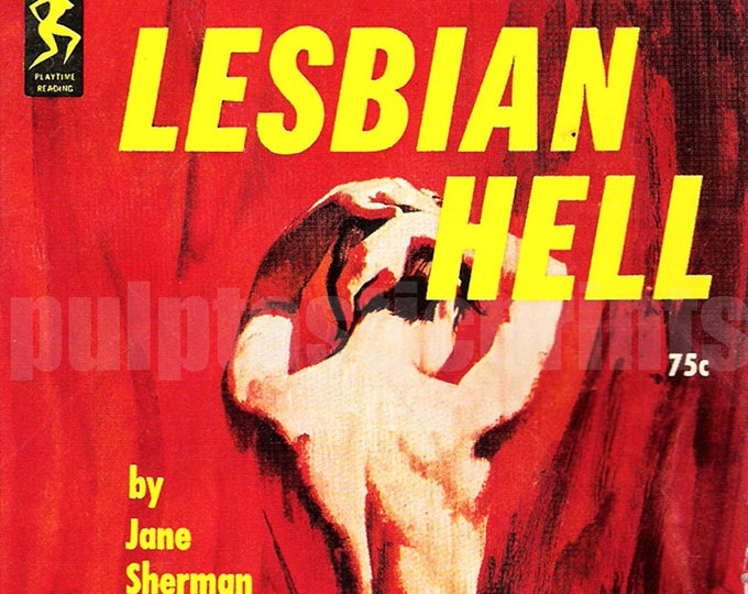 Lesbian Pulp Vintage Art Printlesbian Hell Retro Art Pulp Etsy