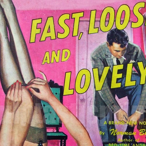Play Rough Vintage Pulp Paperback Cover Print Retro Pulp Etsy