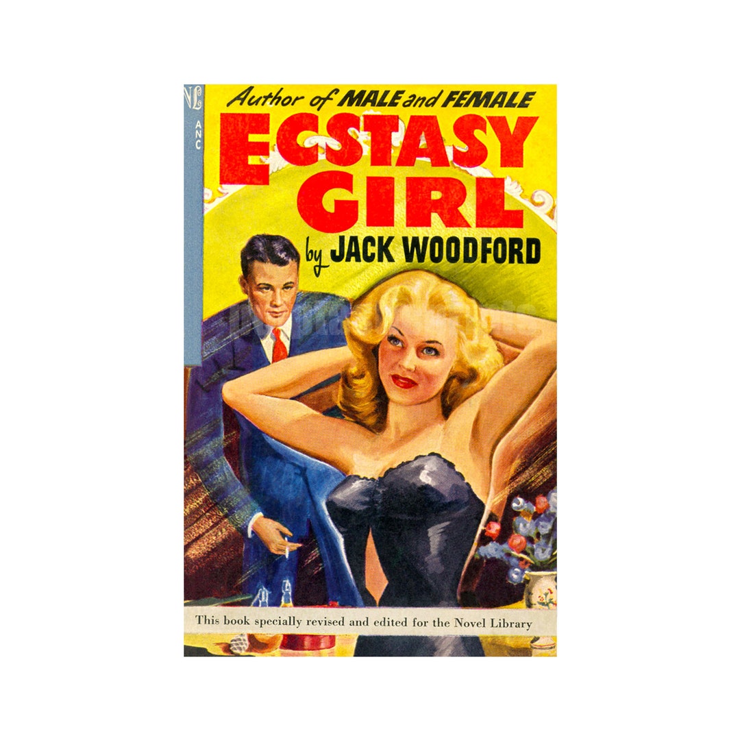 Ecstasy Girl Vintage Pulp Paperback Cover Print Retro Pulp Art Print Etsy