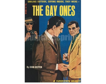 Hangout for Queers 10x15 Giclée Canvas Print of Gay Pulp - Etsy