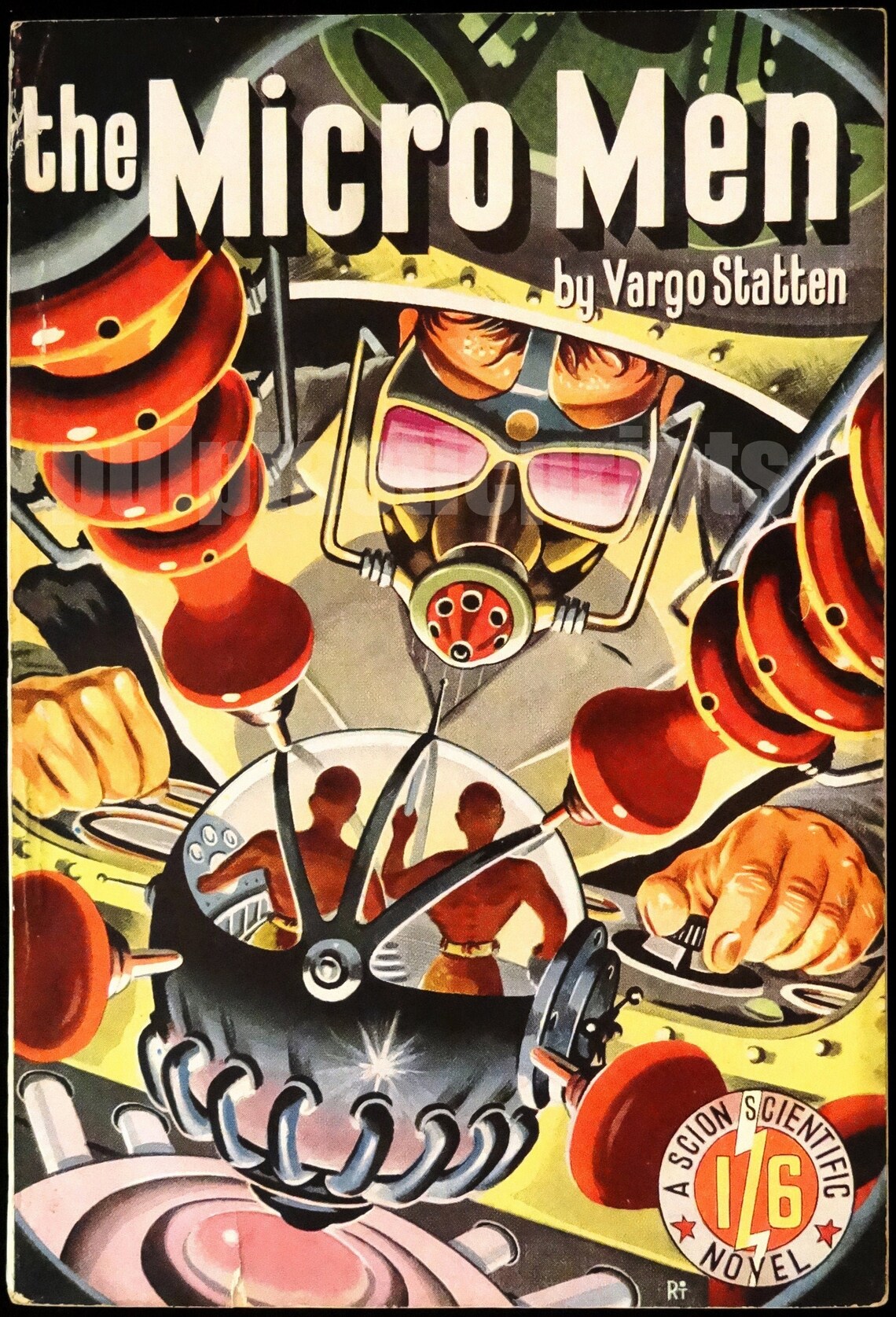 The Micro Men Vintage Sci Fi Pulp Paperback Cover Repro - Etsy