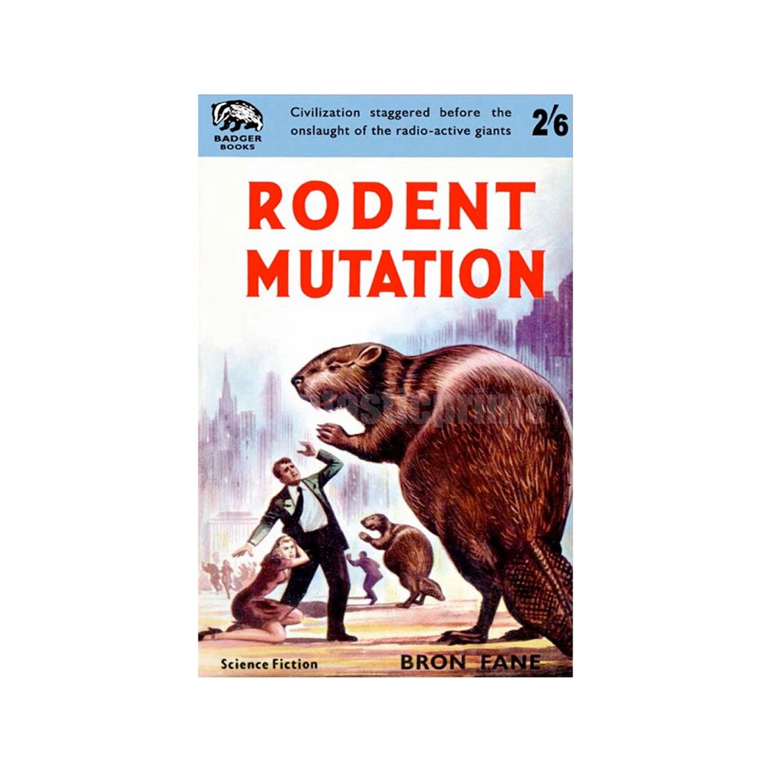 Rodent Mutation — Vintage Sci Fi Pulp Paperback Cover Repro | Science ...