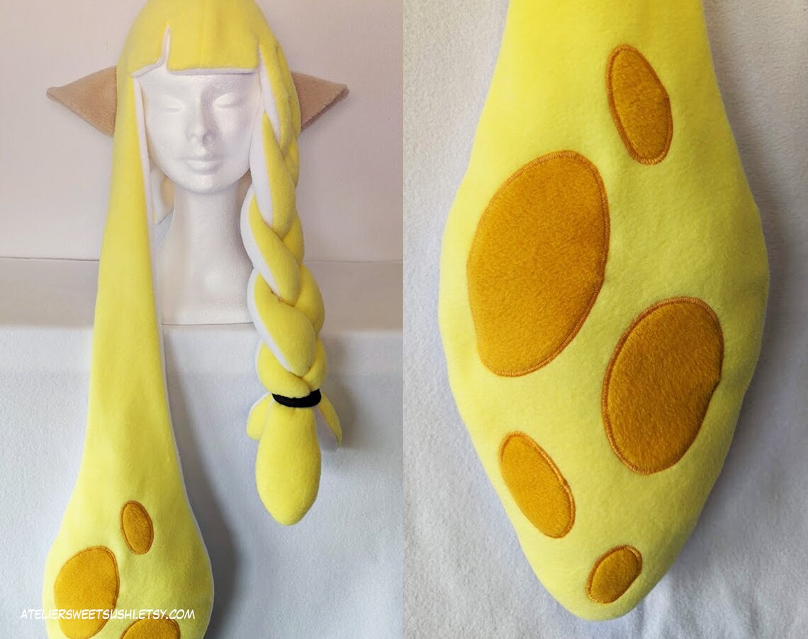 Yellow Splatoon 3 Hat Inkling Braid Hairstyle - Etsy
