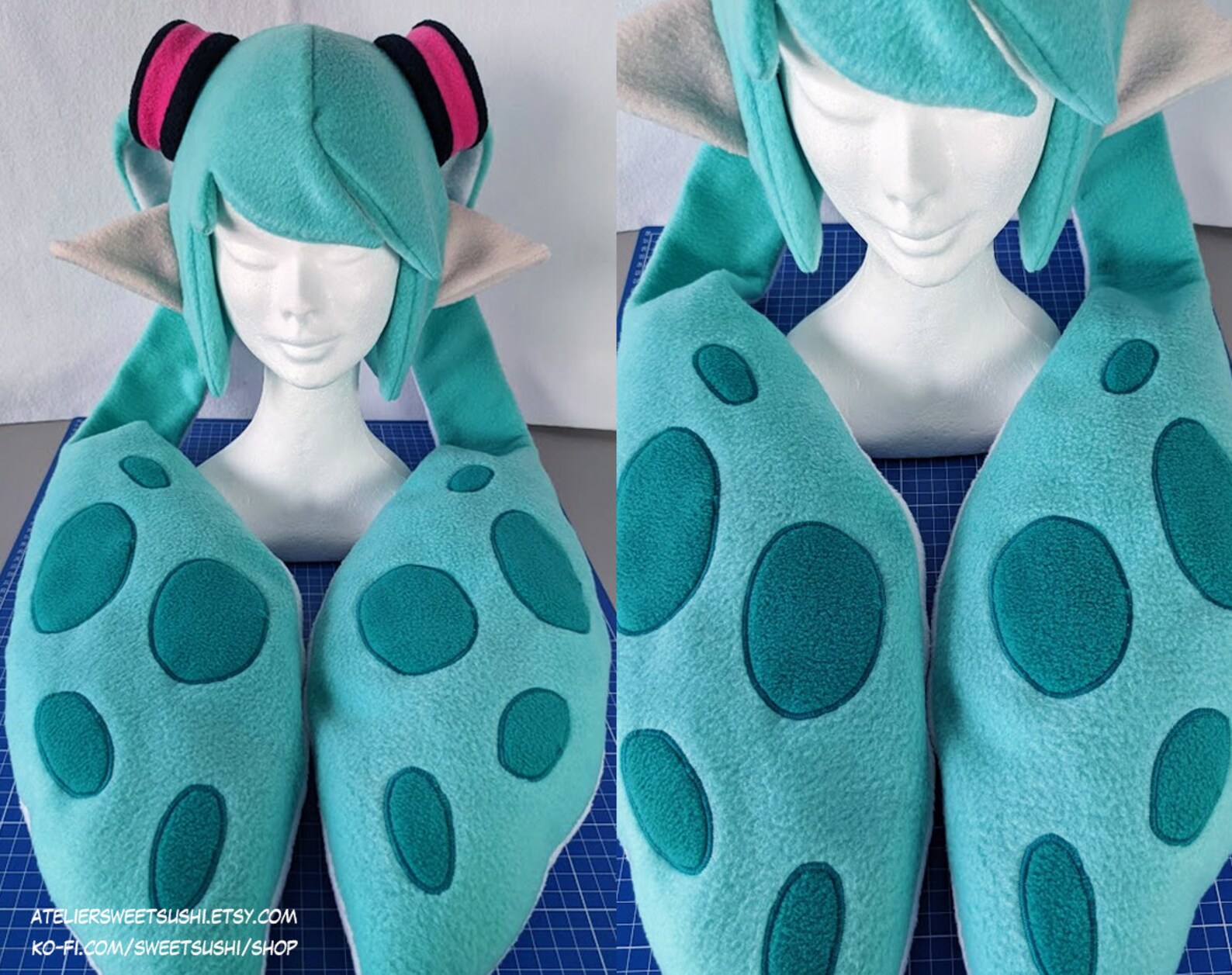Hatsune Miku / Splatoon Hat Inkling With Twintails - Etsy UK