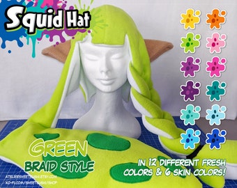 Royal Blue Splatoon Hat Inkling Boy Ponytail Accessory - Etsy