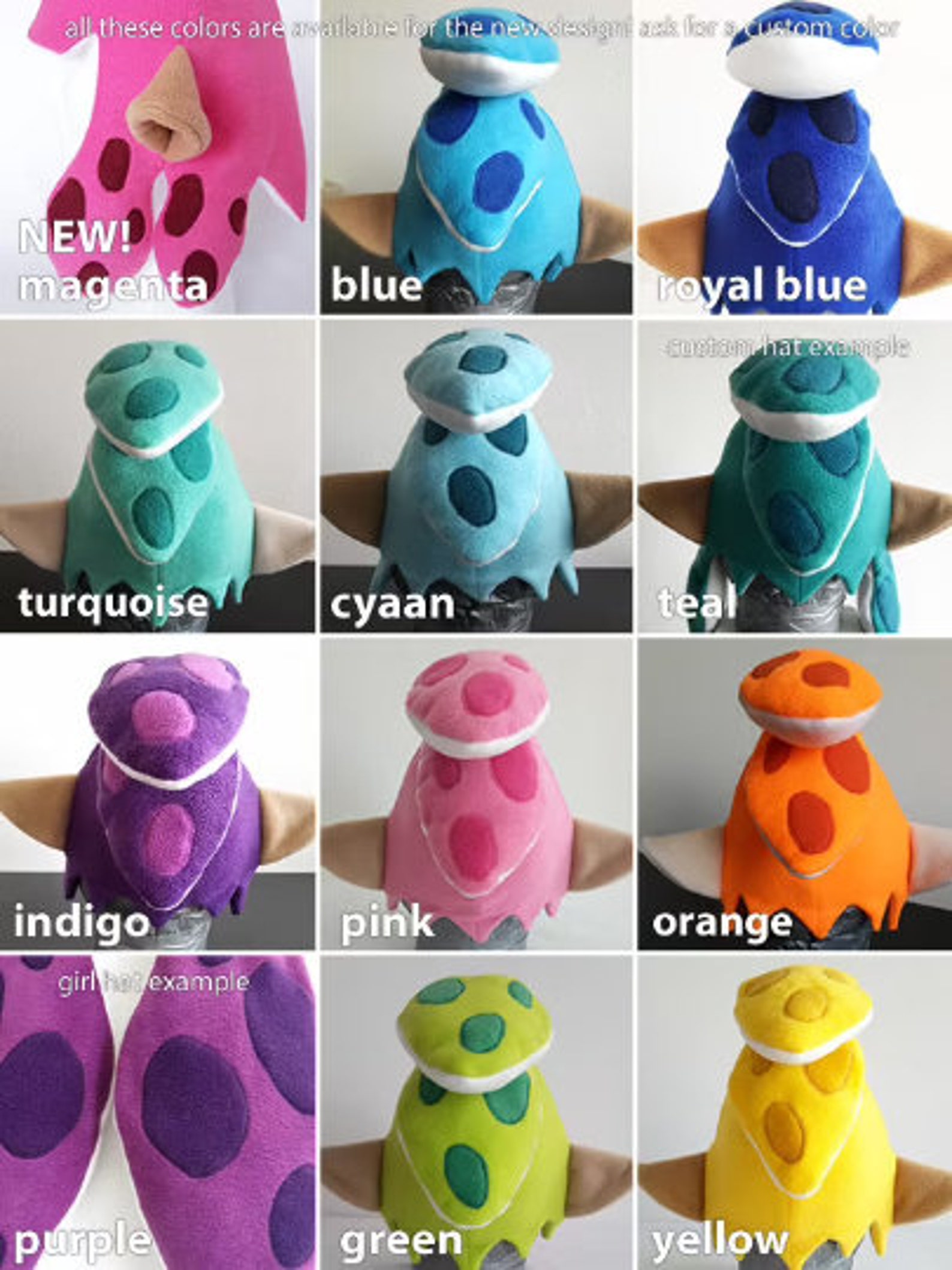 Royal Blue Splatoon Hat Inkling Boy - Etsy