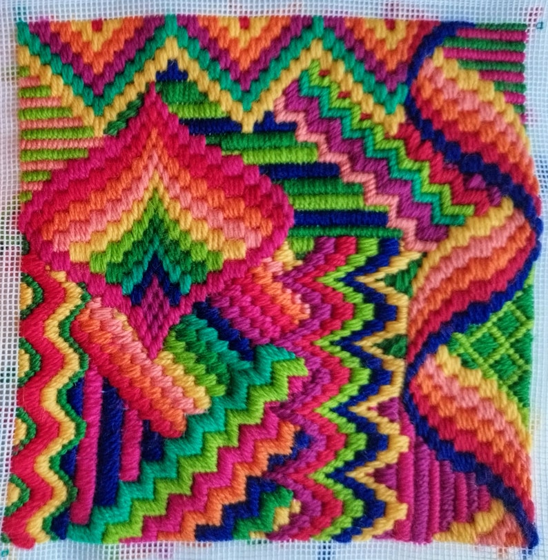 PDF INSTANT DOWNLOAD Colourflo Bargello Needlepoint Pattern Chart ...