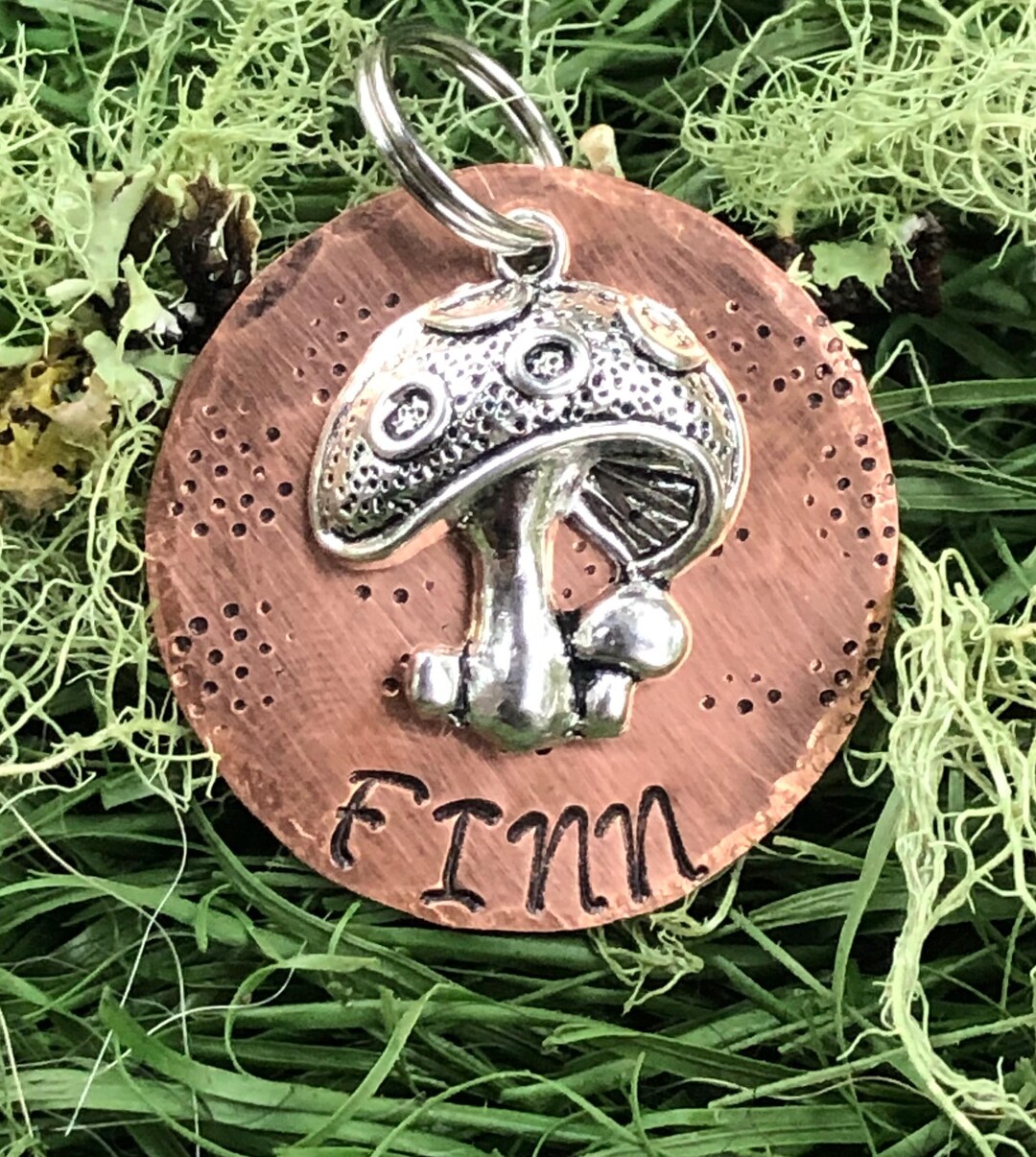 Mushroom Dog Tag Amanita Fairy Fairycore Toadstool Shrooms Cottagecore ...
