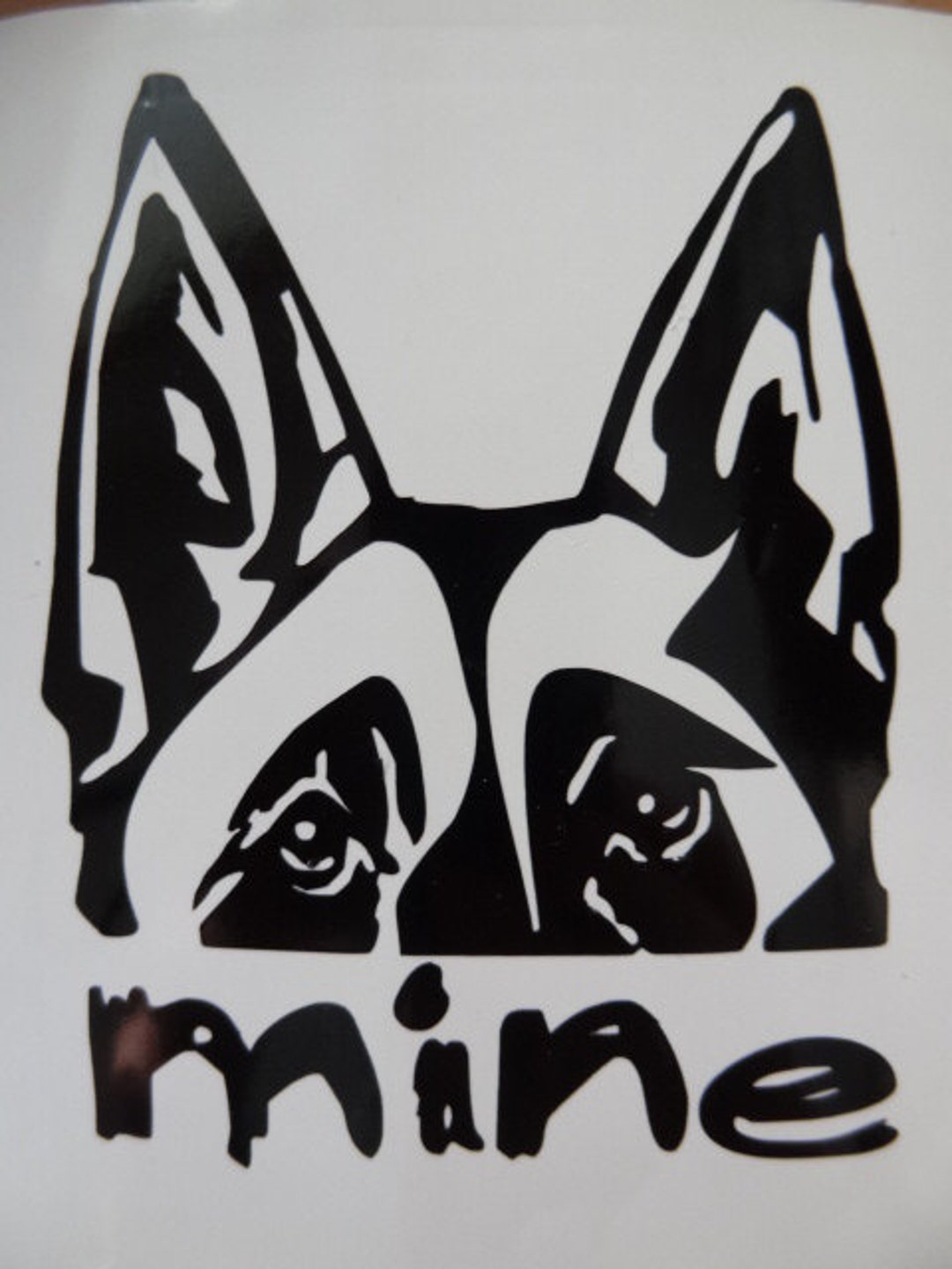 Malinois MINE Decal Large Car Window - Etsy