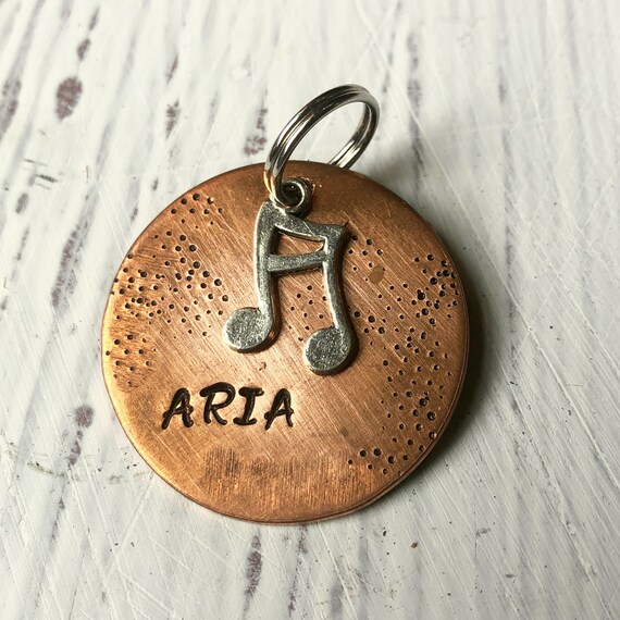 Music Dog Tag Personalized Pet ID personalized Dog Tag | Etsy